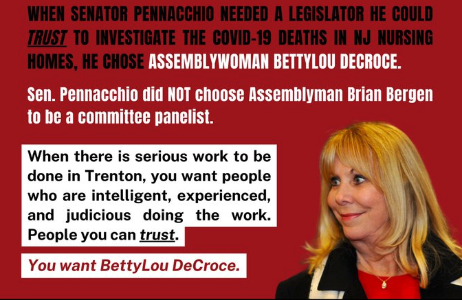 Is DeCroce distancing herself from Mastrangelo in LD26?